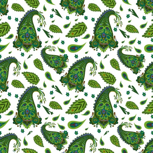 Monochrome floral vintage seamless pattern Vector Image