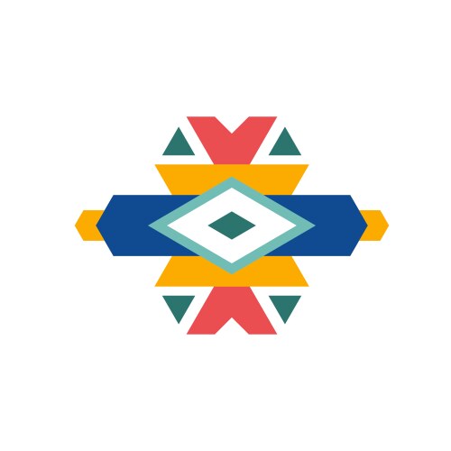 Indigenous native frame design Royalty Free Vector Image