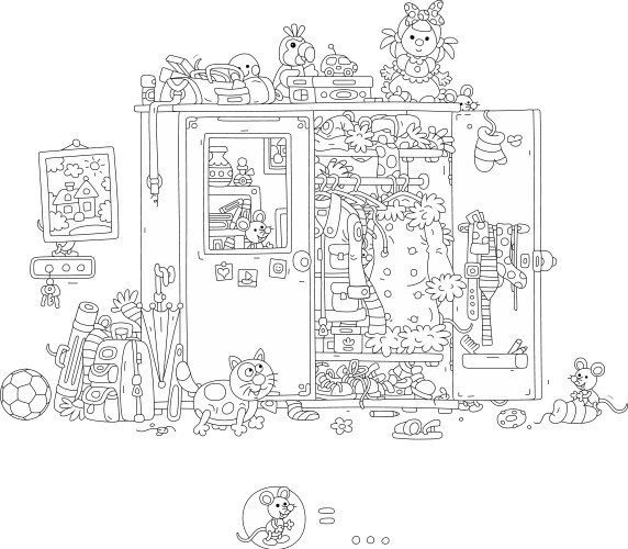 Cat in the Closet Vector Images (over 100)