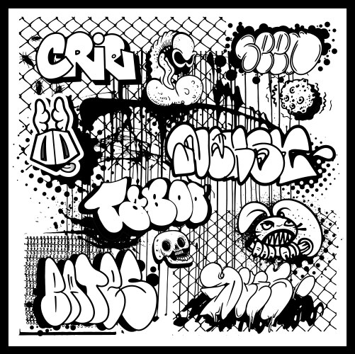 Graffiti street art elements Royalty Free Vector Image