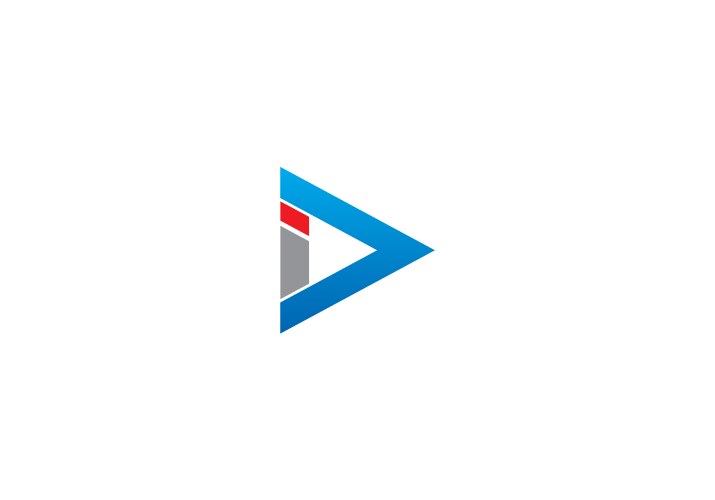 Blue logistics logo with airplane taking off Vector Image