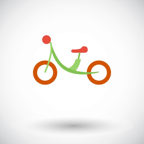 Cartoon Bicycle - Front, Side, Back Views Vector Image