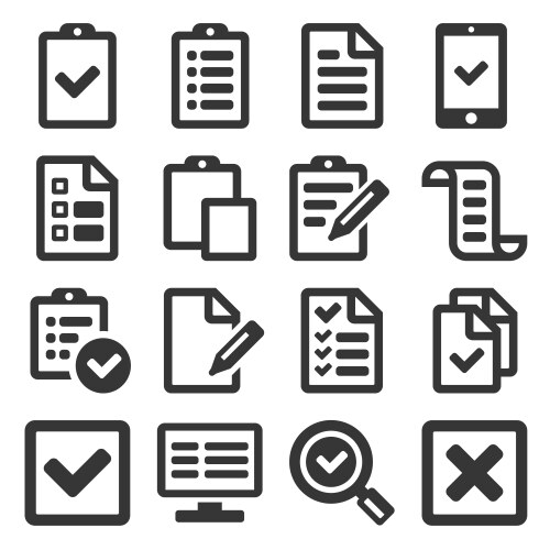 Survey icon Royalty Free Vector Image - VectorStock