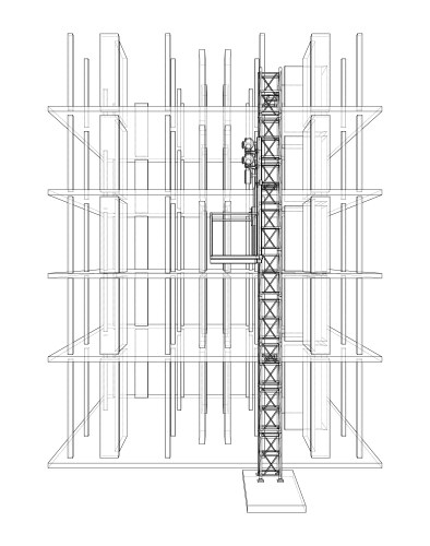 Tall Building Blueprint Vector Images (over 160)
