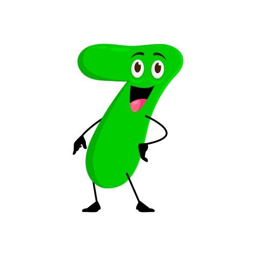 Number Seven Cartoon Vector Images (over 2,400)