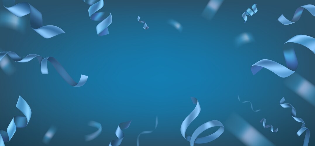 Colorful confetti celebration carnival ribbons Vector Image