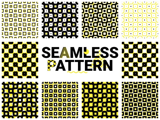Seamless pattern monochrome organic shapes Vector Image