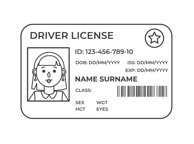 Drivers License Vector Images (over 4,800)