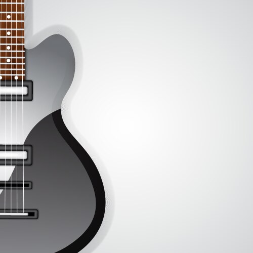 Electric and bass guitar headstock silhouettes Vector Image Electric and bass guitar headstock silhouettes Vector Image