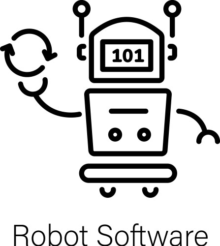 Robot communication Royalty Free Vector Image - VectorStock
