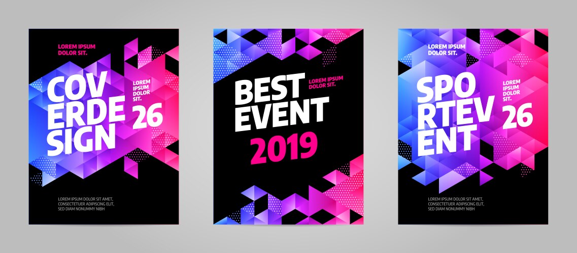 Layout design for sports event of 2026 year Vector Image