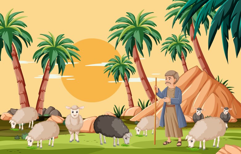 Shepherd Staff Sheep Vector Images (93)