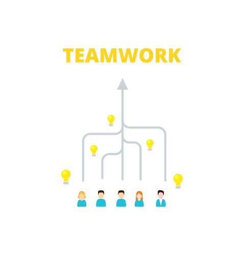 Team Collaboration Icons Royalty Free Vector Image