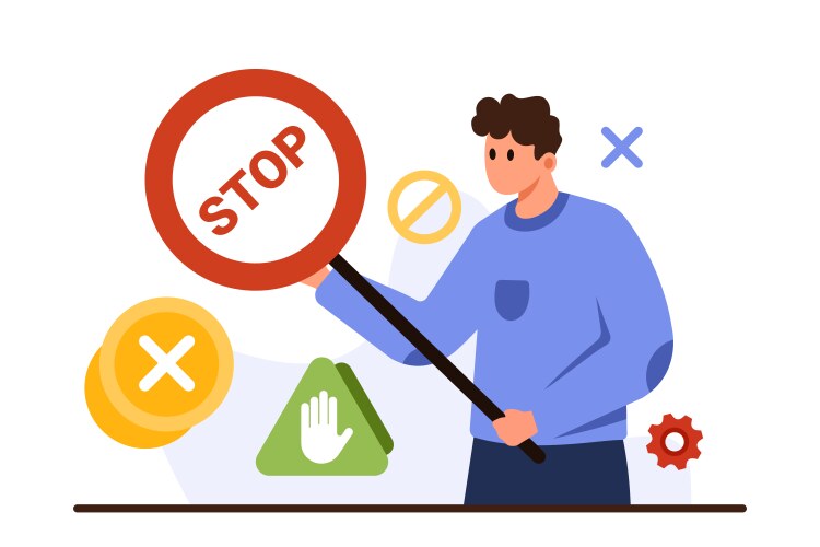 Forbidden money prohibited Royalty Free Vector Image