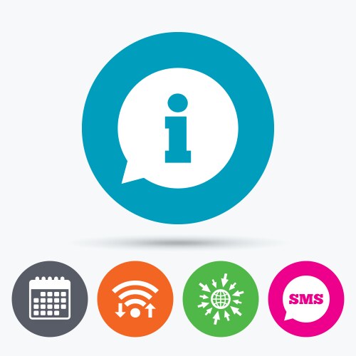 Important information sign Royalty Free Vector Image