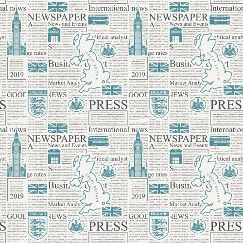 Seamless pattern on the theme of us newspapers Vector Image