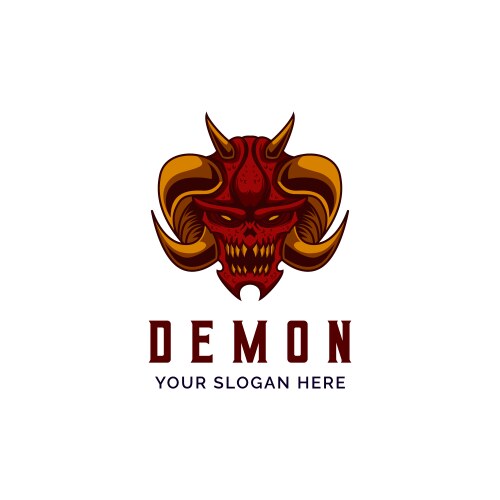 Devil inferno mascot logo e-sport of demon Vector Image