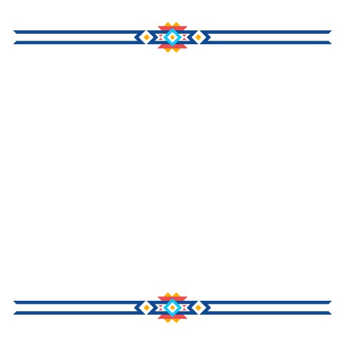 Indigenous native frame design Royalty Free Vector Image