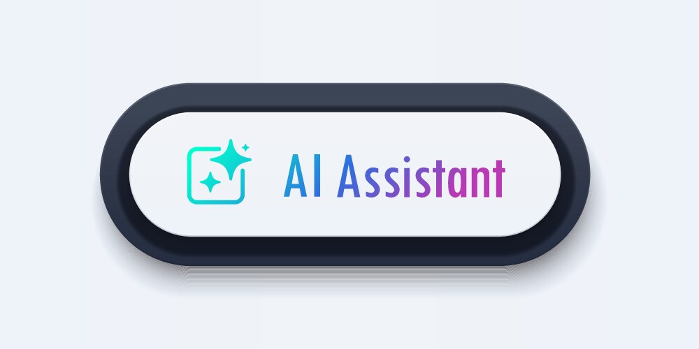 Generate ai icon a set of 3d buttons active and Vector Image