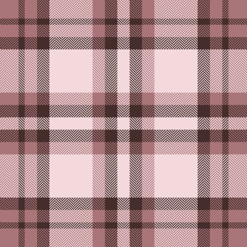 Plaid check pattern in pink seamless fabric Vector Image