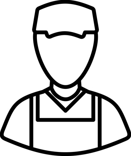 Mechanic icon on duty Royalty Free Vector Image