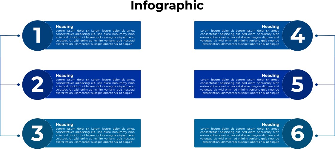 6 Point Infographic Vector Images (over 1,200)