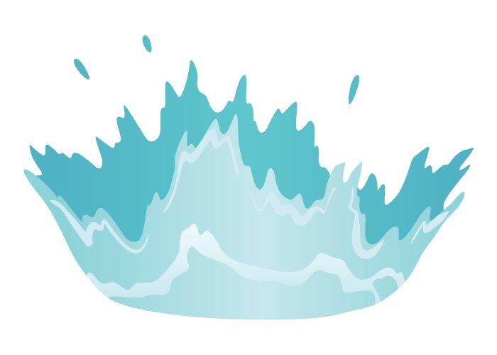 Water splash animation dripping special Royalty Free Vector