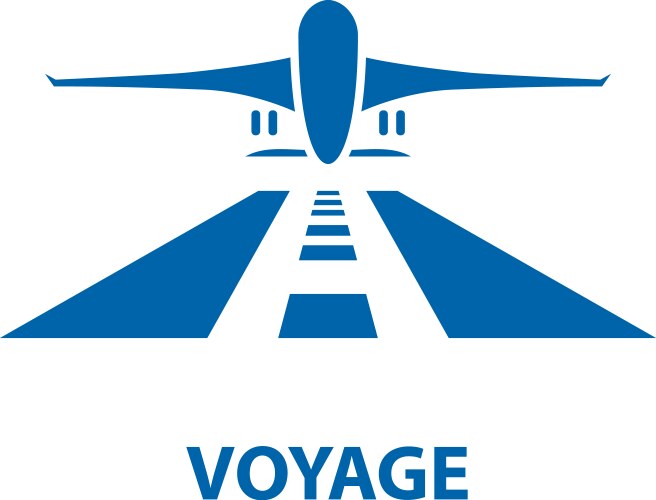 Plane front side graphic design template Vector Image