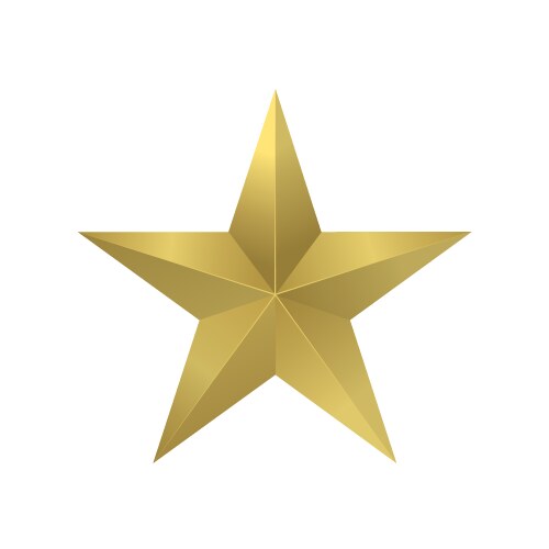 Golden star ranking symbol top award Royalty Free Vector