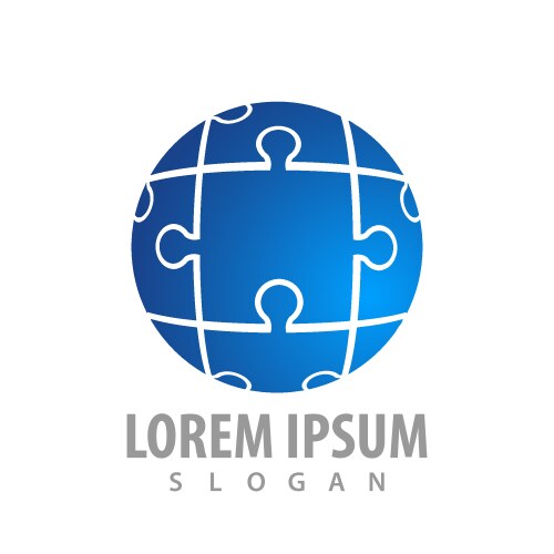 Creative abstract 3d pixel sphere logo design Vector Image