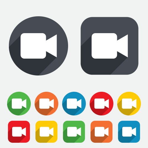 Video surveillance sign Royalty Free Vector Image