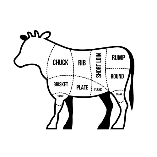 Cow Parts Vector Images (over 770)