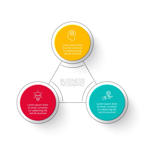 Modern design minimal style infographic template Vector Image