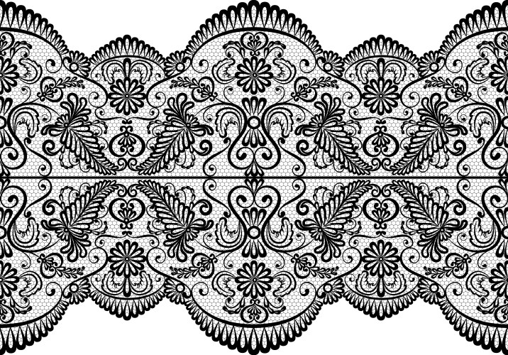 Black lace lingerie Royalty Free Vector Image - VectorStock