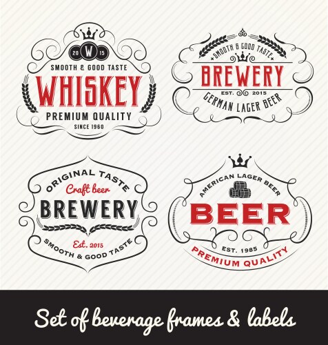 Pomade label design template Royalty Free Vector Image