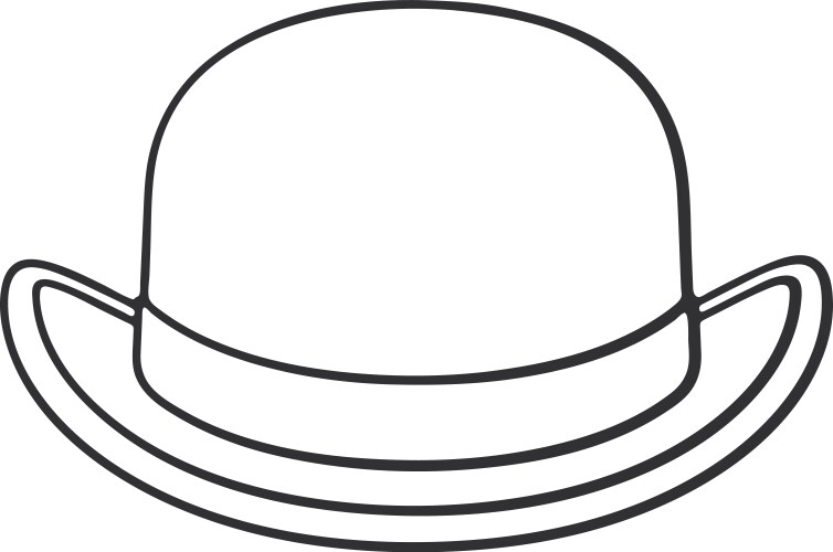 Bowler Hat Drawing