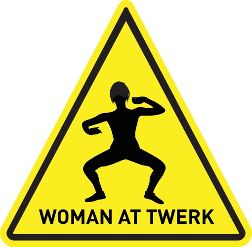 Girl dancing twerk cartoon Royalty Free Vector Image