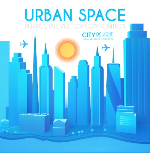 Jump city game background Royalty Free Vector Image