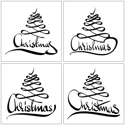 Minimal white christmas background with baubles Vector Image