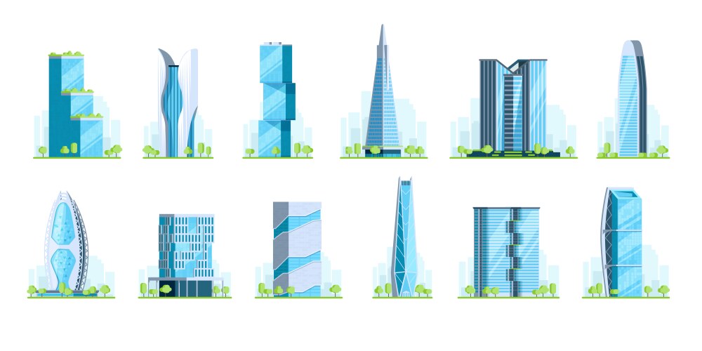 Building skyscraper in cityscape city Royalty Free Vector