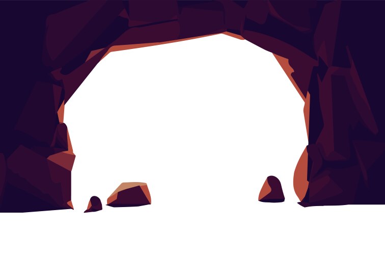 Cartoon cave entrance Royalty Free Vector Image