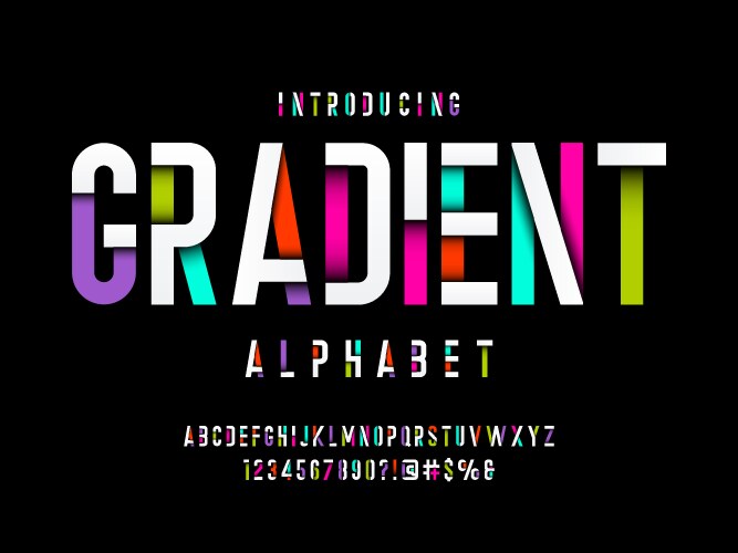 Puzzle font Royalty Free Vector Image - VectorStock