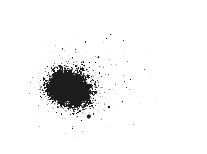 Spray paint splatter texture drip stain Royalty Free Vector