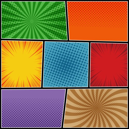 Comic book vertical template Royalty Free Vector Image