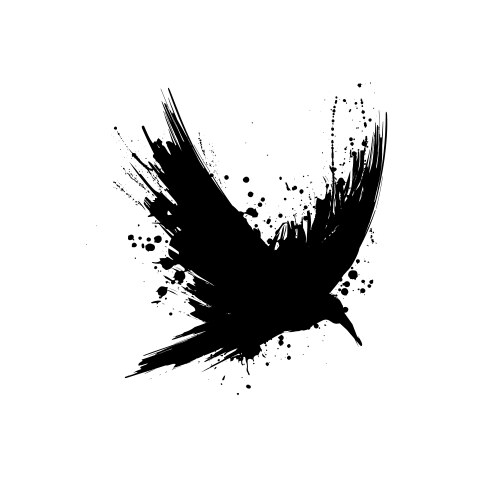 Outline Raven Vector Images (over 1,700)