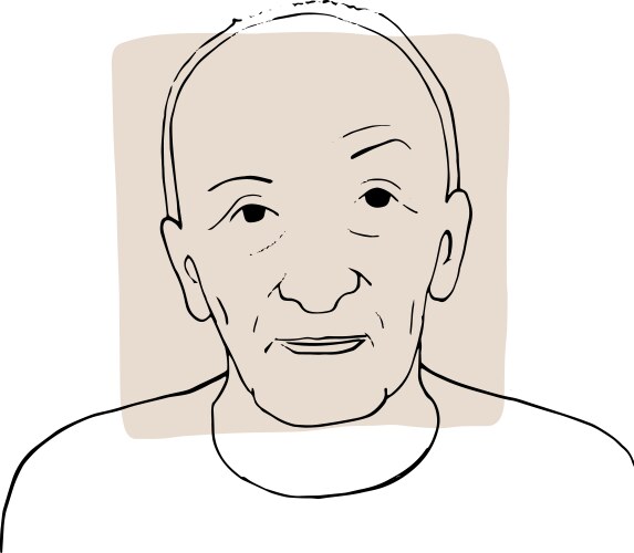 Old Man Outline Vector Images (over 20,000)