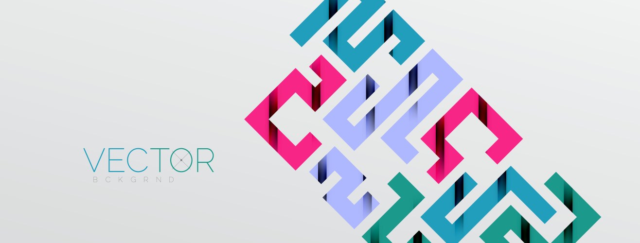 Color bend lines with shadow texture effect Vector Image