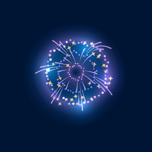 Sparkling firecracker explosion cartoon Royalty Free Vector