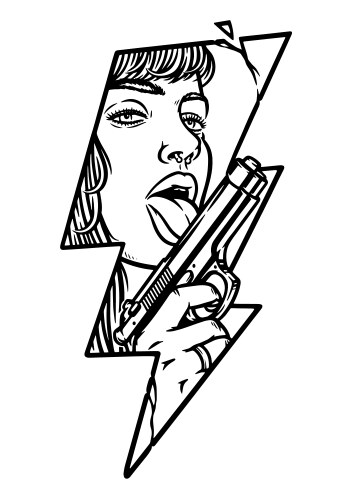 Girls with Guns Vector Images (over 3,000)