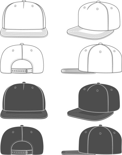 Snapback Template Vector Images (over 250)